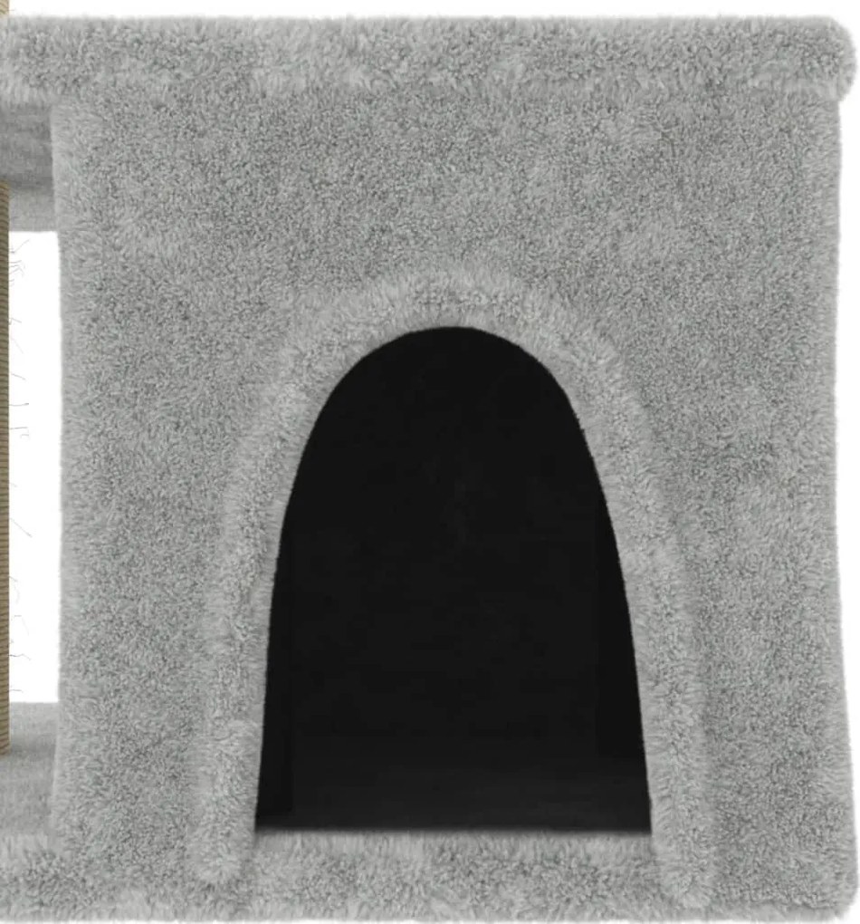 Škrabadlo pro kočky se sisalovými sloupky světle šedé 48 cm 171787