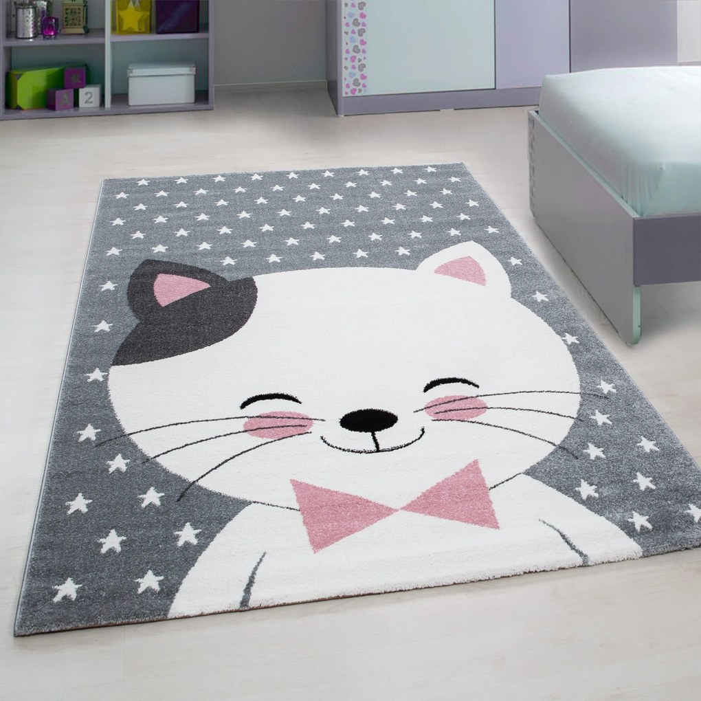 Ayyildiz Dětský kusový koberec KIDS 0550, Růžová Rozměr koberce: 200 x 290 cm
