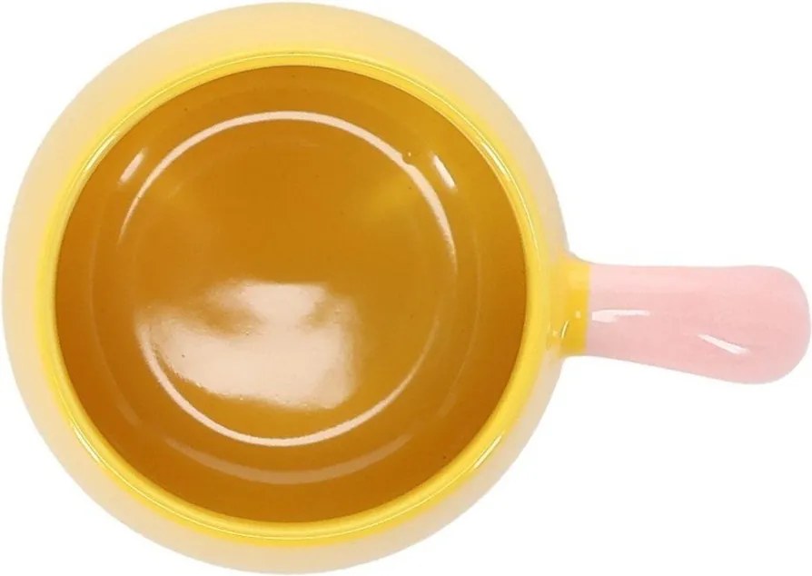 Žlutý hrnek z kostního porcelánu 470 ml Coco – ONA