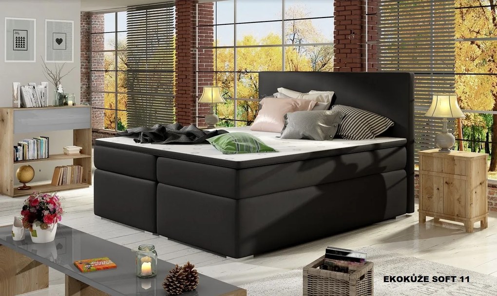 Boxspring DANTE 180/200 (ekokůže soft 17)