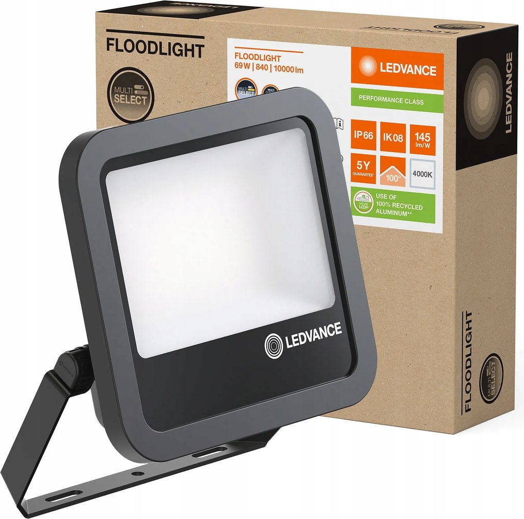 Led reflektorová lampa 69W 4000K Vodotěsná Venkovní Ledvance Floodlight