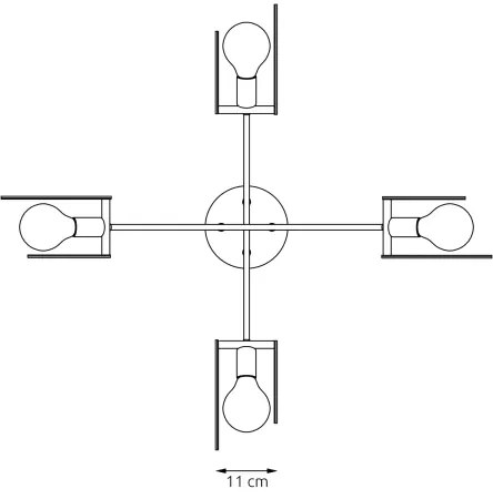 Lustr na lanku SKIVA 4xE27/15W/230V černá/béžová