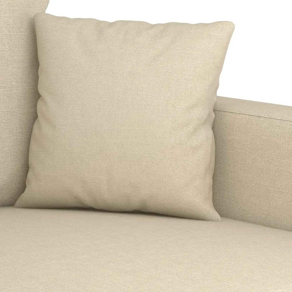 2dílná sedací souprava s poduškami krémová textil 3201666