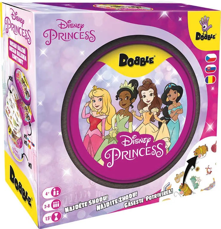 ASMODEE Hra postřehová Dobble Princezny Disney *SPOLEČENSKÉ HRY* asdobdp07cs