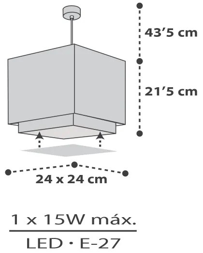 Dalber 63372 - Dětský lustr LITTLE PIXEL 1xE27/15W/230V