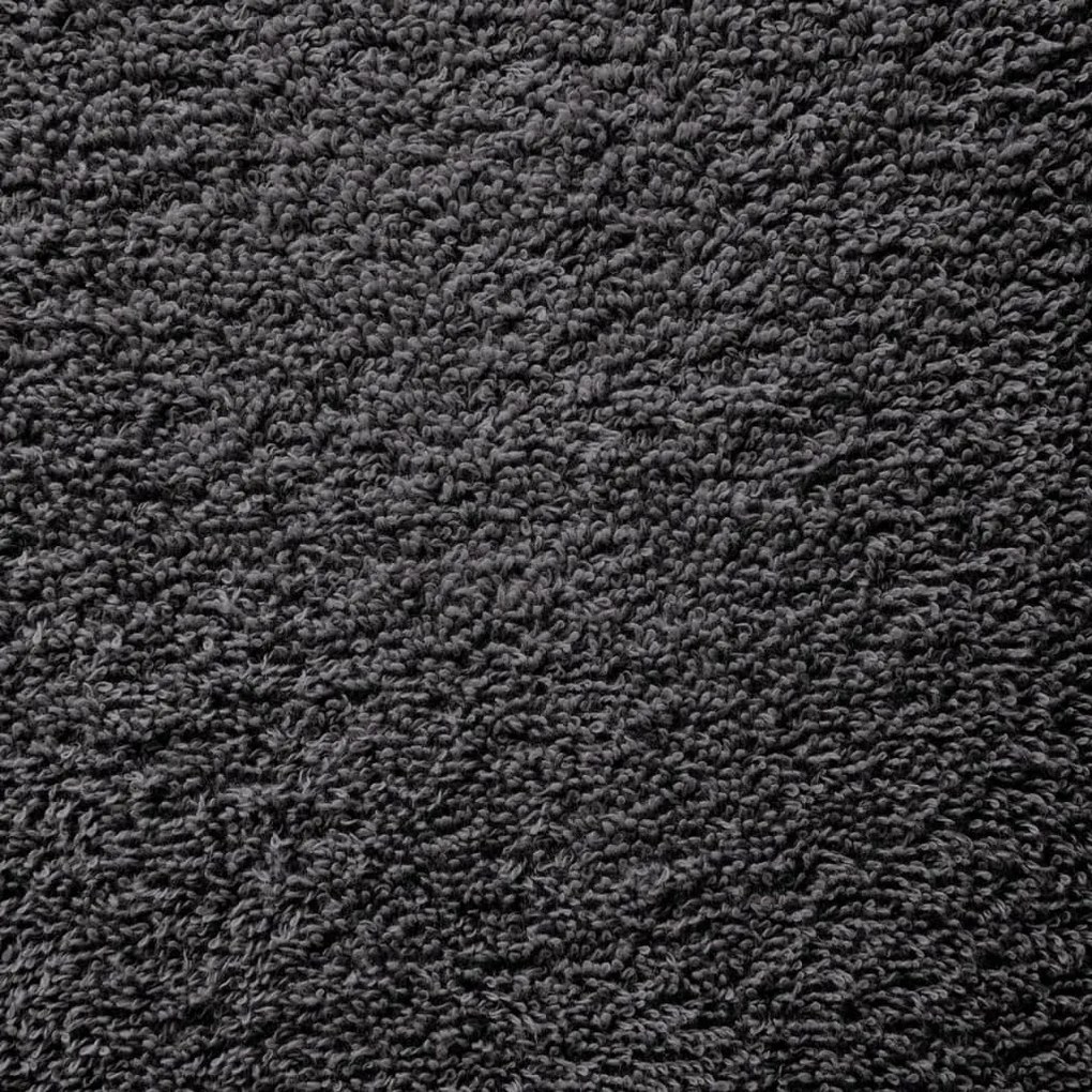 Prémiové saunové osušky SOLUND 4 ks antracitové 80x200 cm 600 g/m² 137169