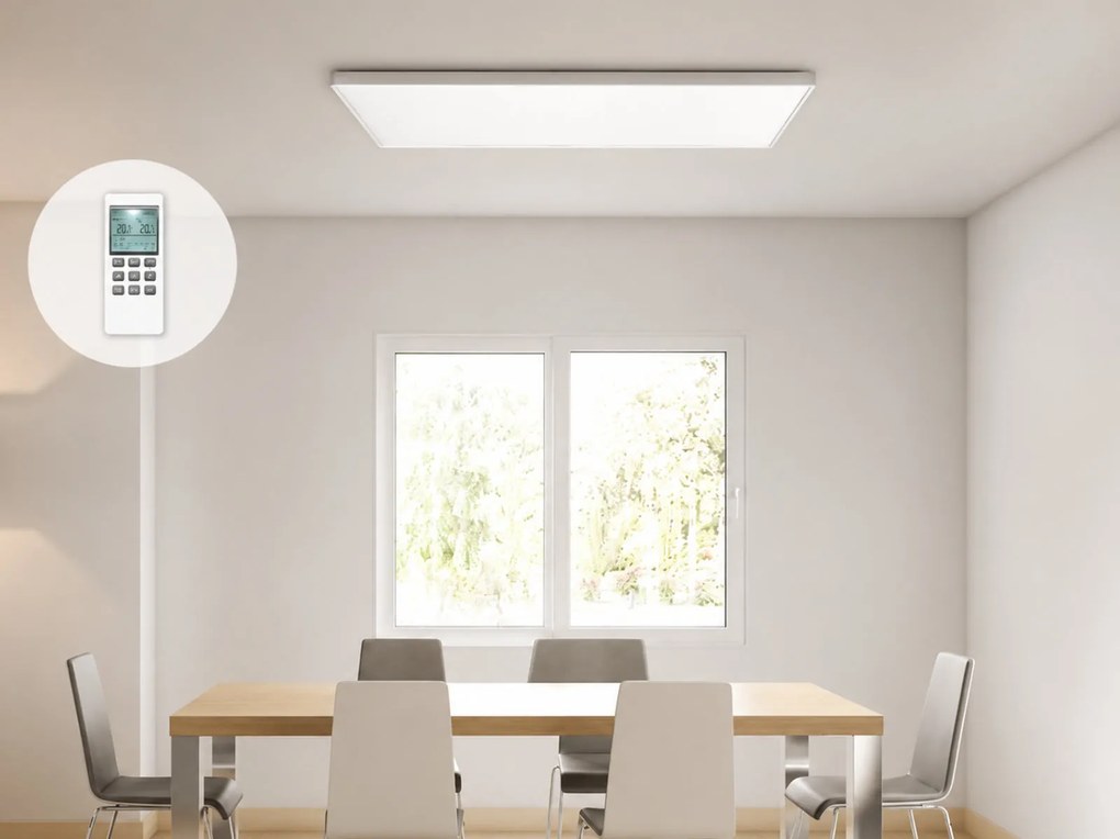 Stropní Infrapanel CEILING PRO 400W | Výhřevnost 8 m² | 60×60 cm | Termostat na dálkové ovládání