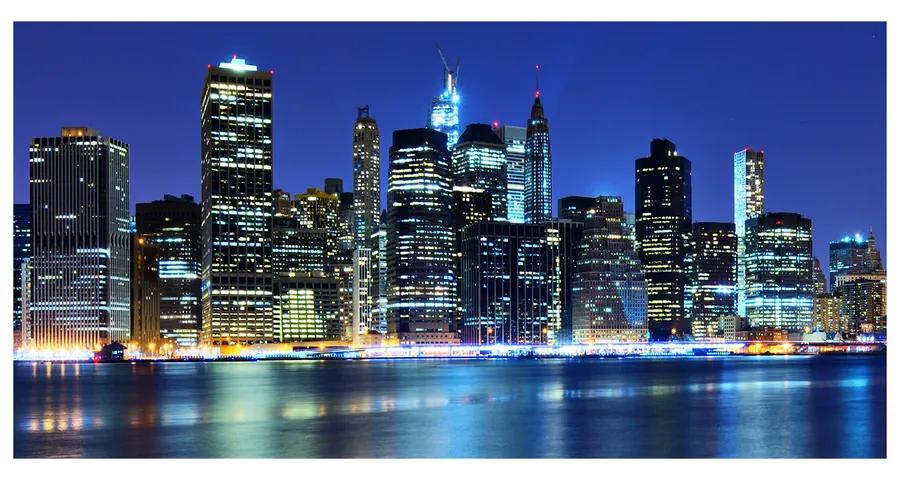 Wallmuralia Foto obraz skleněný horizontální Manhattan New York 100x50 cm