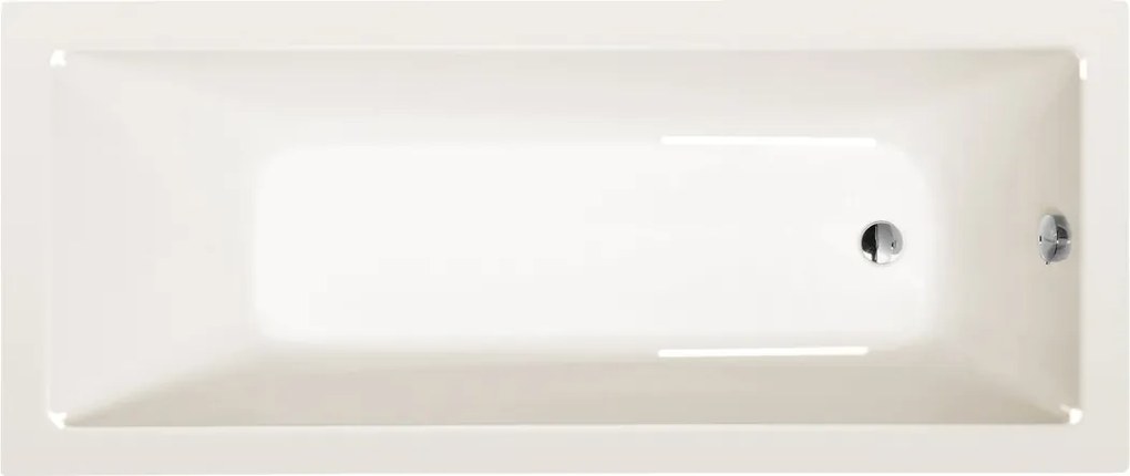 Polysan Noemi obdélníková vana 170 x 70 x 39 cm akrylát ivory béžová 71708.40