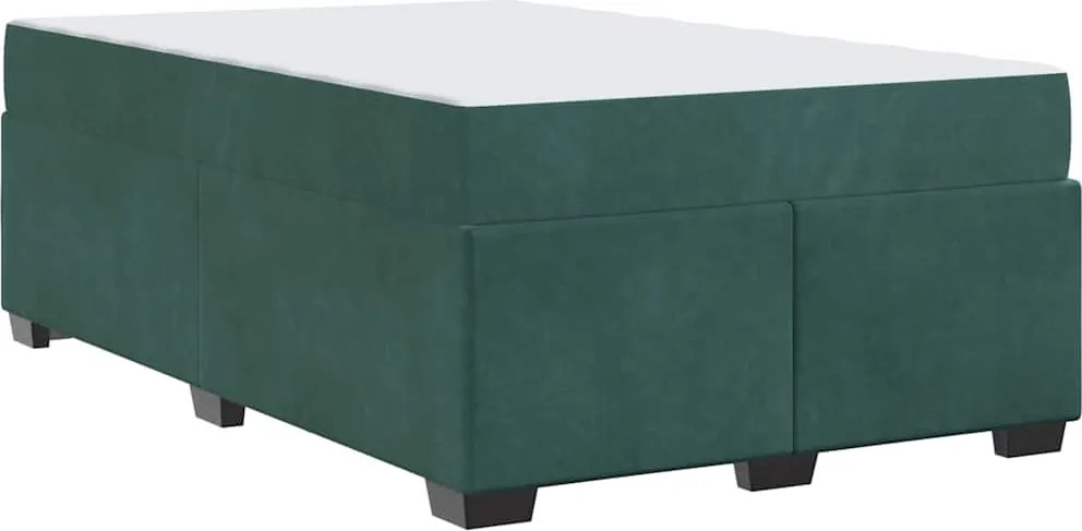 Rám postele s matrací Tmavě zelená 120 x 190 cm textil 3399281