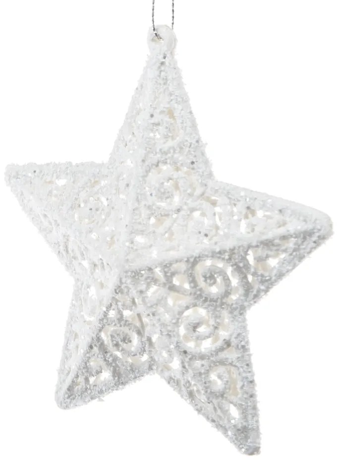 Plastová vánoční ozdoba 11,5 cm Star – Dakls