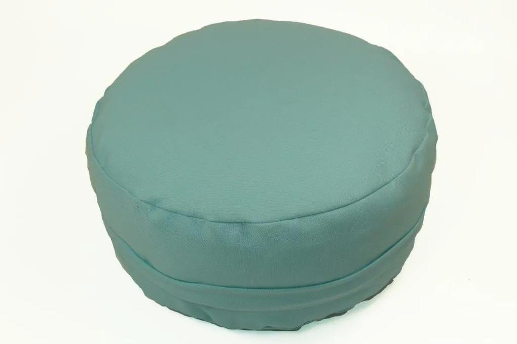 S radostí - vlastní výroba Pohankový sedák jednobarevný - světle modrý Velikost: ∅30 x v18 cm
