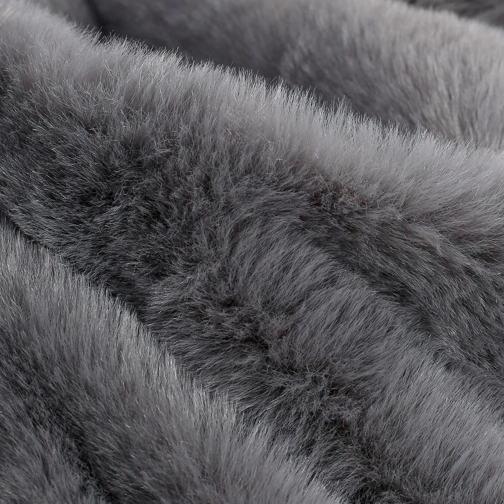 Goldea luxusní deka z mikrovlákna - tmavě šedá 150 x 200 cm