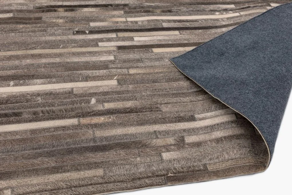 Hnědý koberec Peppers Dark Grey Stripe Rozměry: 160x230 cm