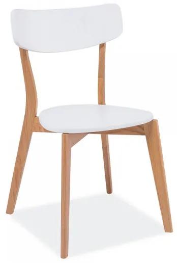 Jídelní židle Mosso / dub a bílá