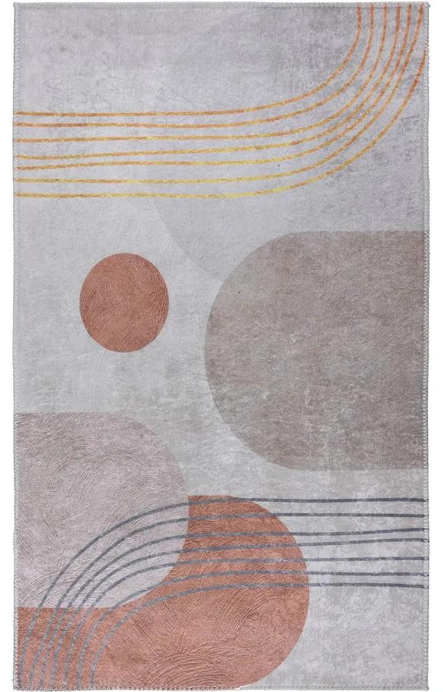 Pratelný koberec v oranžovo-krémové barvě 120x160 cm – Vitaus