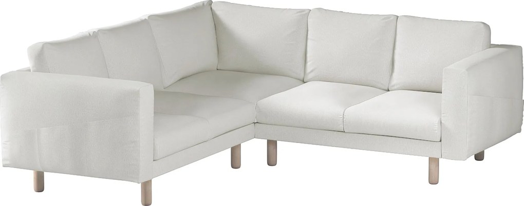 Potah na pohovku IKEA Norsborg rohová 4-místná barva krémová látka pletený vzor
