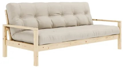 sofa KNOB by Karup - 95*205 cm natural (přírodní) + futon beige 747