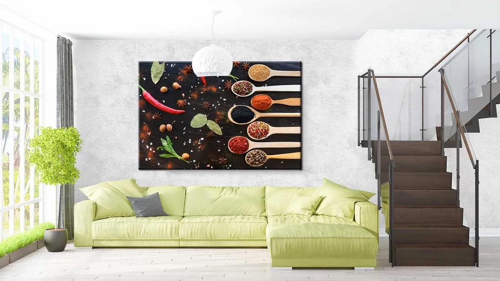 Obraz do kuchyně voňavé koření Velikost (šířka x výška): 120x80 cm