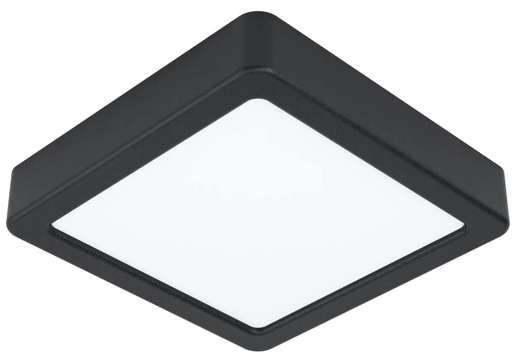 LED přisazené osvětlení FUEVA 5, 10,5W, teplá bílá, 16x16cm, hranaté, černé Eglo FUEVA 5 99243