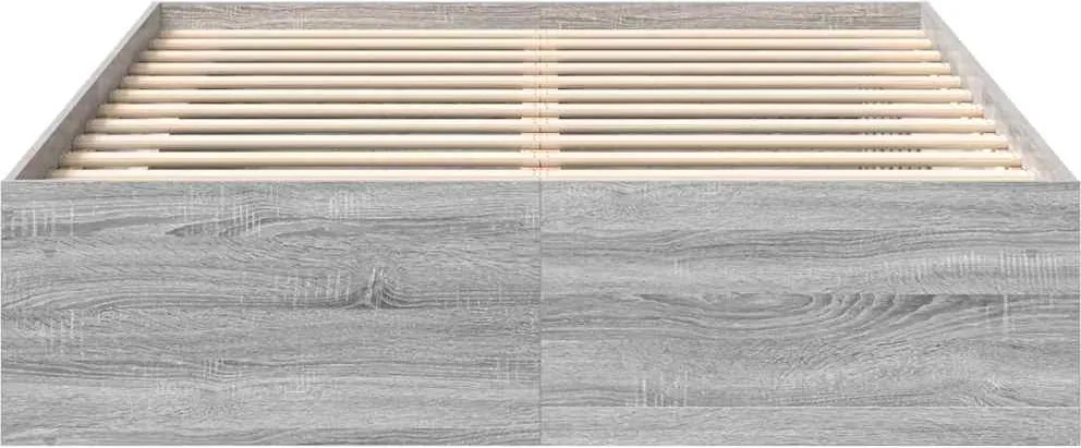 Rám postele šedý sonoma 160 x 200 cm 3203878