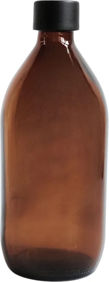 Dávkovač mýdla MONA 500 ml s černým těsnícím uzávěrem