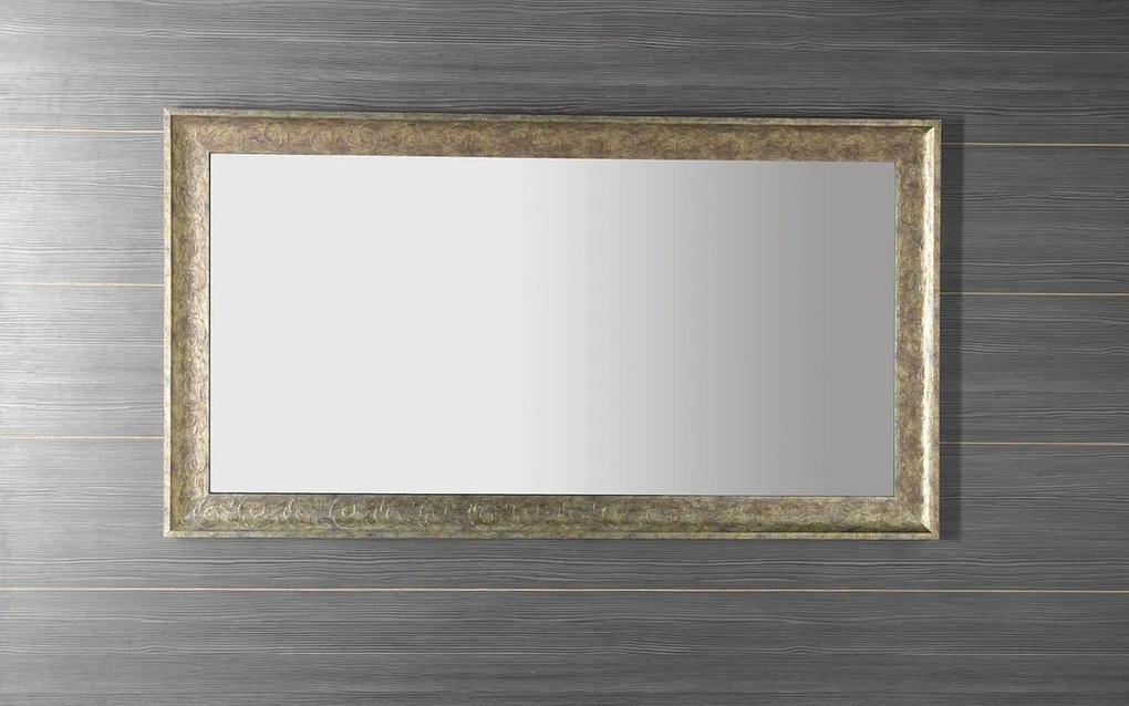Sapho Sapho, CORONA zrcadlo v dřevěném rámu 628x1028mm, šampaň, NL721