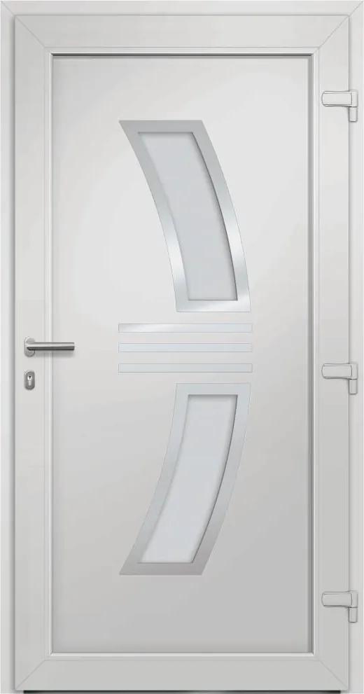 vidaXL Vchodové dveře 98 x 200 cm [3057576] Barva: Bílá