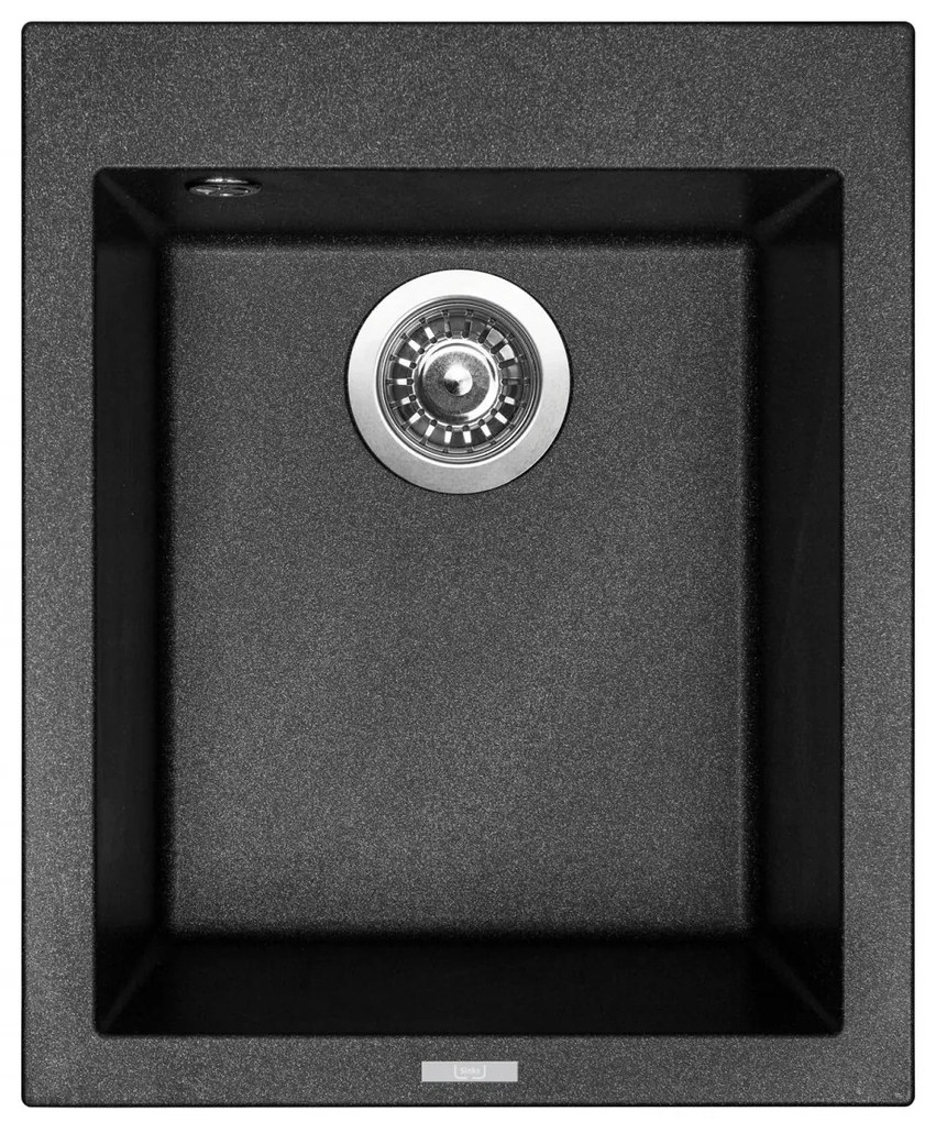 Sinks CUBE 410 Metalblack + Sinks CAPRI 4 - 74 Metalblack (TLC410CA474) Sinks