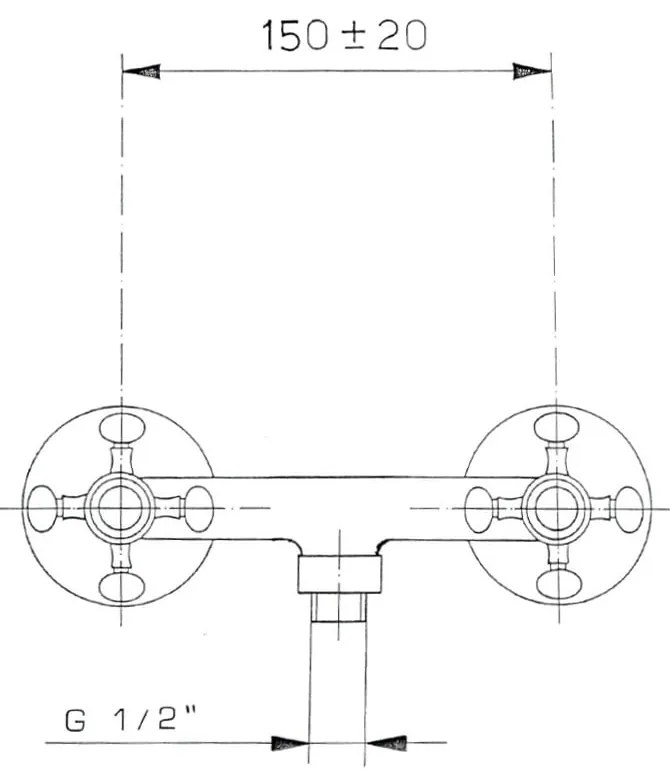 Nástěnná sprchová baterie v leskle stříbrné barvě (1 výstup) Antea – Sapho