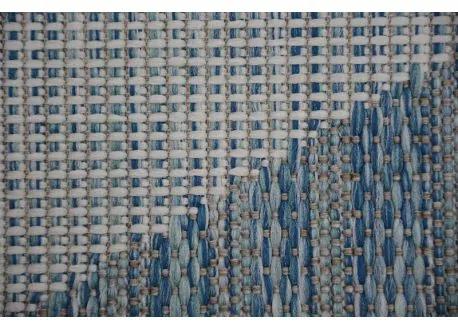 koberec SISAL LOFT 21132 TROJÚHELNÍKY slonová kost/stříbrný/modrý velikost 200x290 cm | krásné koberce cz