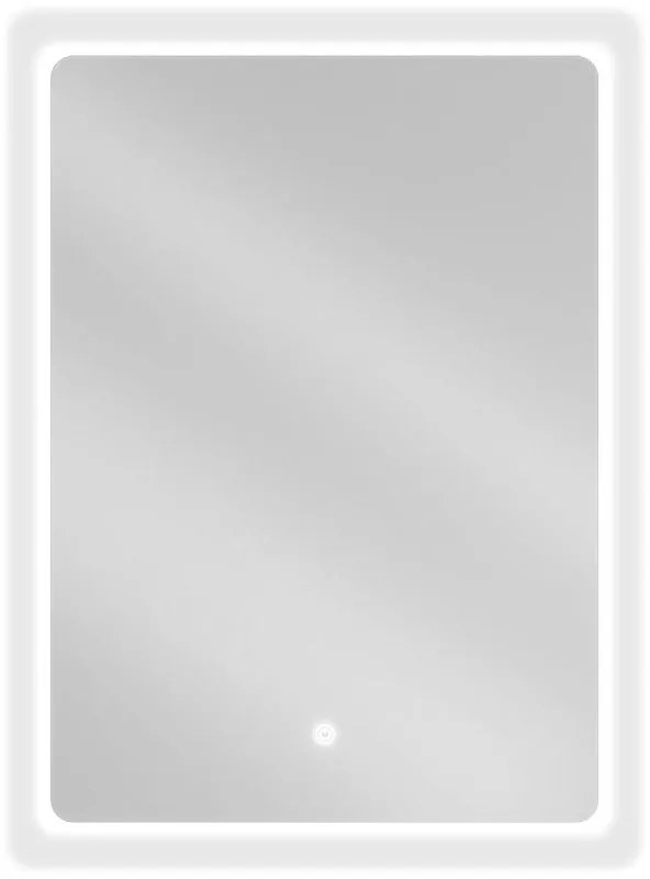 Mexen Sun, LED koupelnové zrcadlo s podsvícením 50 x 70 cm, 6000K, ochrana proti zamlžování, 9807-050-070-611-00