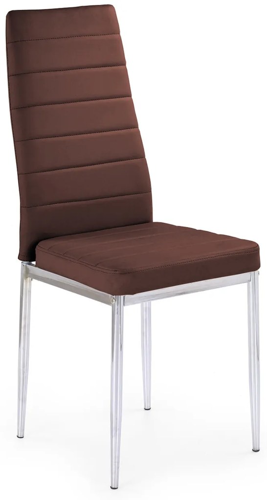 Kovová židle K70 C, hnědá
