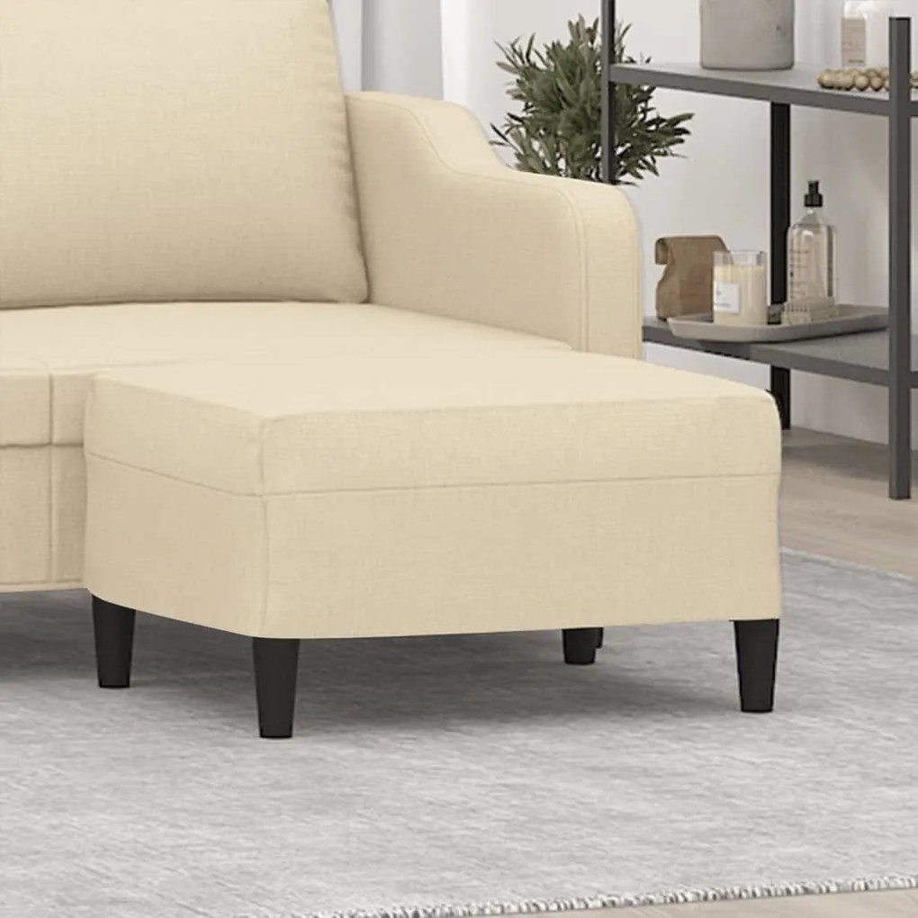 vidaXL Podnožka 70 x 55 x 41 cm textil [349309] Barva: krémová