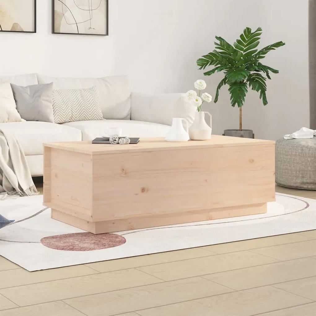 vidaXL Konferenční stolek 100x50x35 cm masivní borové dřevo [813422] Barva: medová hnědá