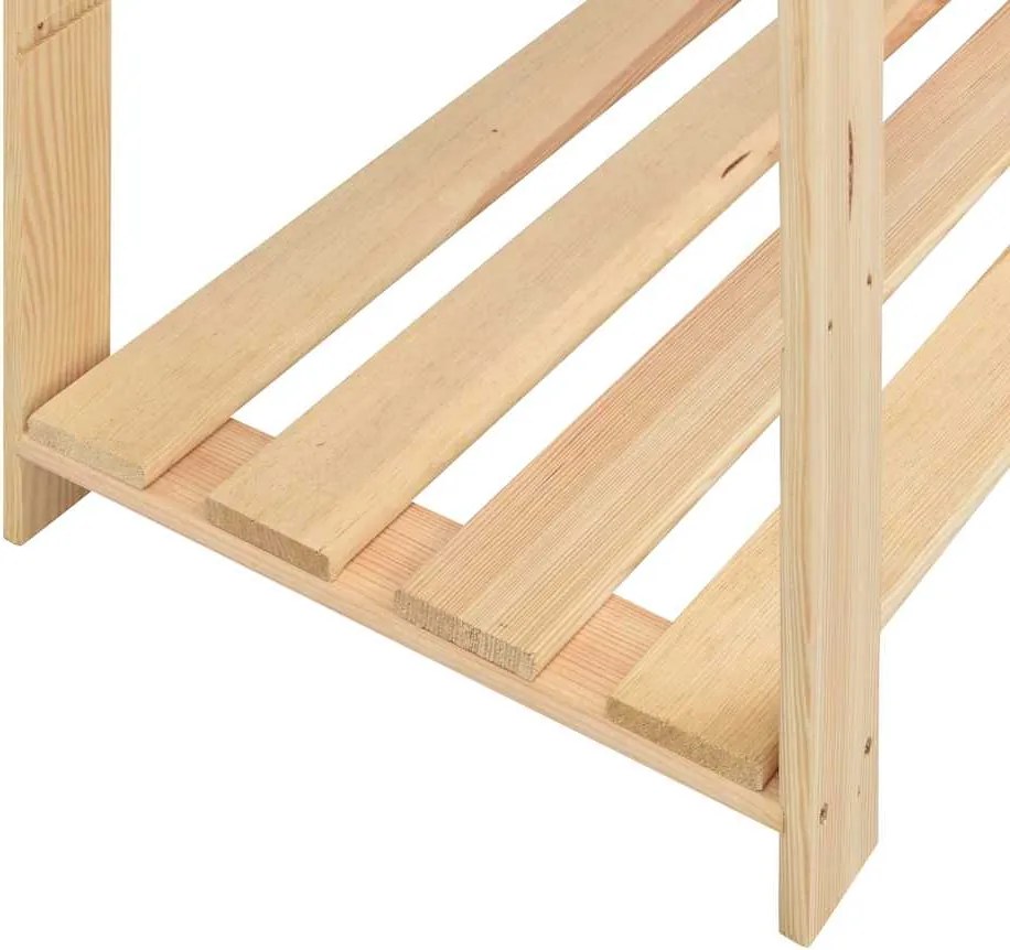 Regály 5 polic 5 ks 170 x 38 x 170 cm masivní borovice 500 kg 3051111