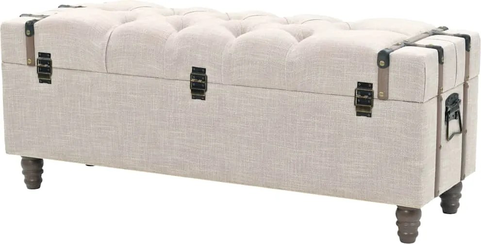Sada úložných lavic 3 kusy masivní dřevo a ocel 112x37x45 cm 245762
