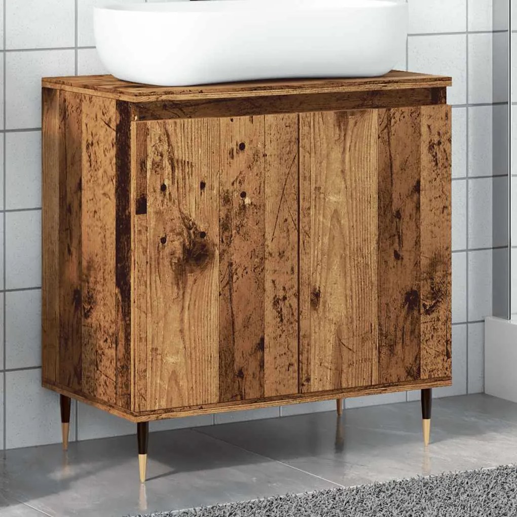 Koupelnová Skříňka Old Wood 58 X 33 X 60 Cm Kompozitní Dřevo