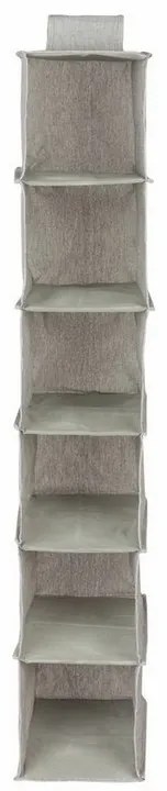 Závěsný organizér na oblečení 30 x 18 x 94 cm, šedá