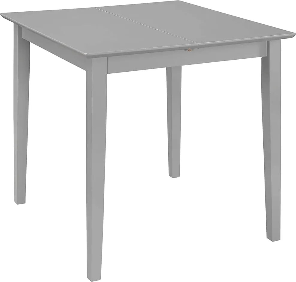 Rozkládací jídelní stůl šedý (80–120) x 80 x 74 cm MDF 247627