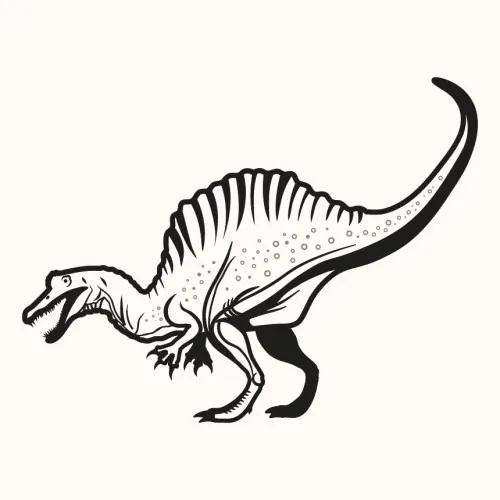 Samolepka / dětská samolepka Spinosaurus  - dinosaurus 5192 - 75 x 100 cm
