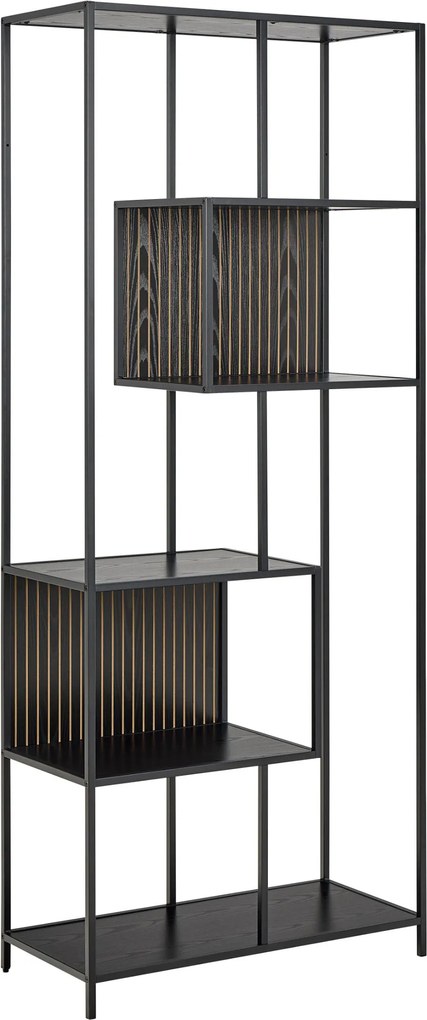 Knihovna SEAFORD I 185 cm černá