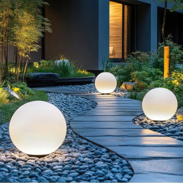 LED RGBW Stmívatelná solární lampa LED/5W/3,7V 3000K IP54 pr. 30 cm