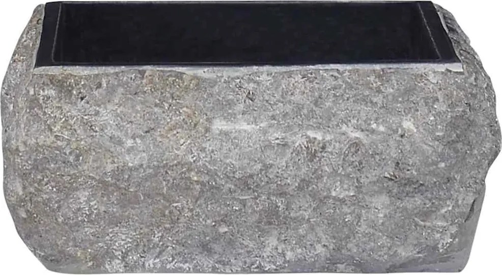 Umyvadlo černé 30 x 30 x 13 cm mramor 149175