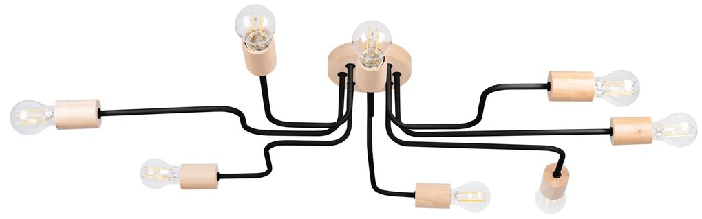 Sollux Lighting Lustr TIMBO 8 černý