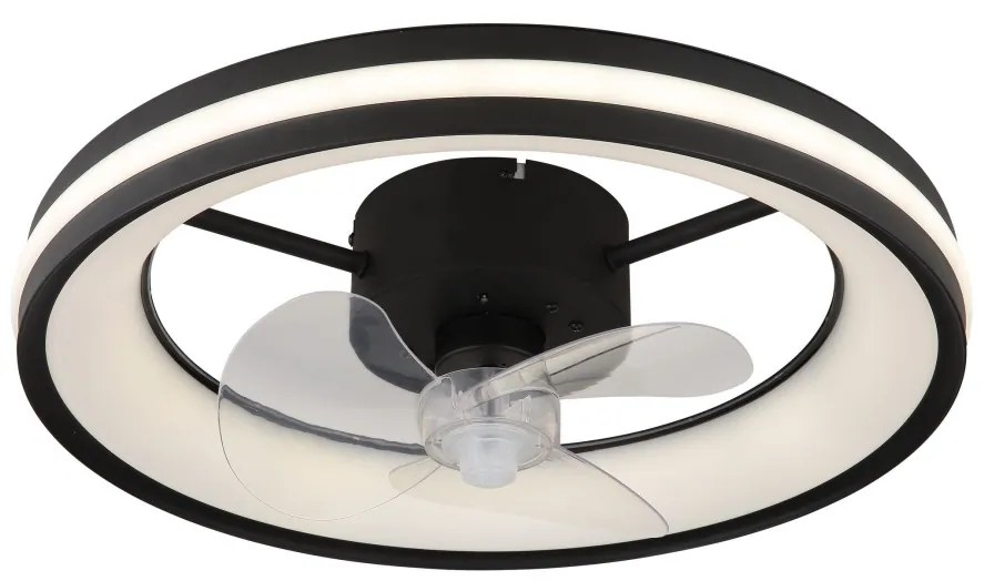 Globo 03651 - LED Stropní svítidlo s ventilátorem GATIAN LED/30W/230V černá + DO
