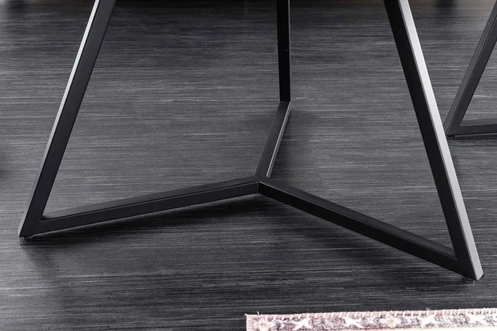 Keramický konferenční stolek Paquita 90 cm taupe mramor