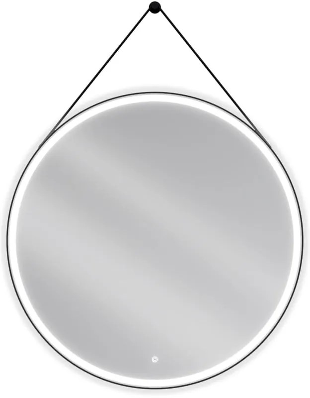 Mexen Reni, LED koupelnové zrcadlo s podsvícením 120x80 cm, 6000K, černý rám, ochrana proti zamlžování, 9812-100-100-611-70