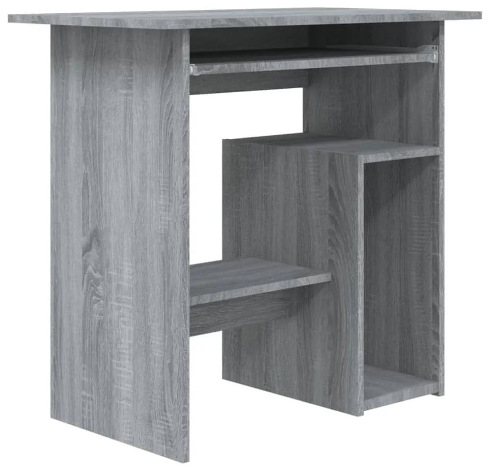 Petromila Psací stůl šedý sonoma 80 x 45 x 74 cm kompozitní dřevo