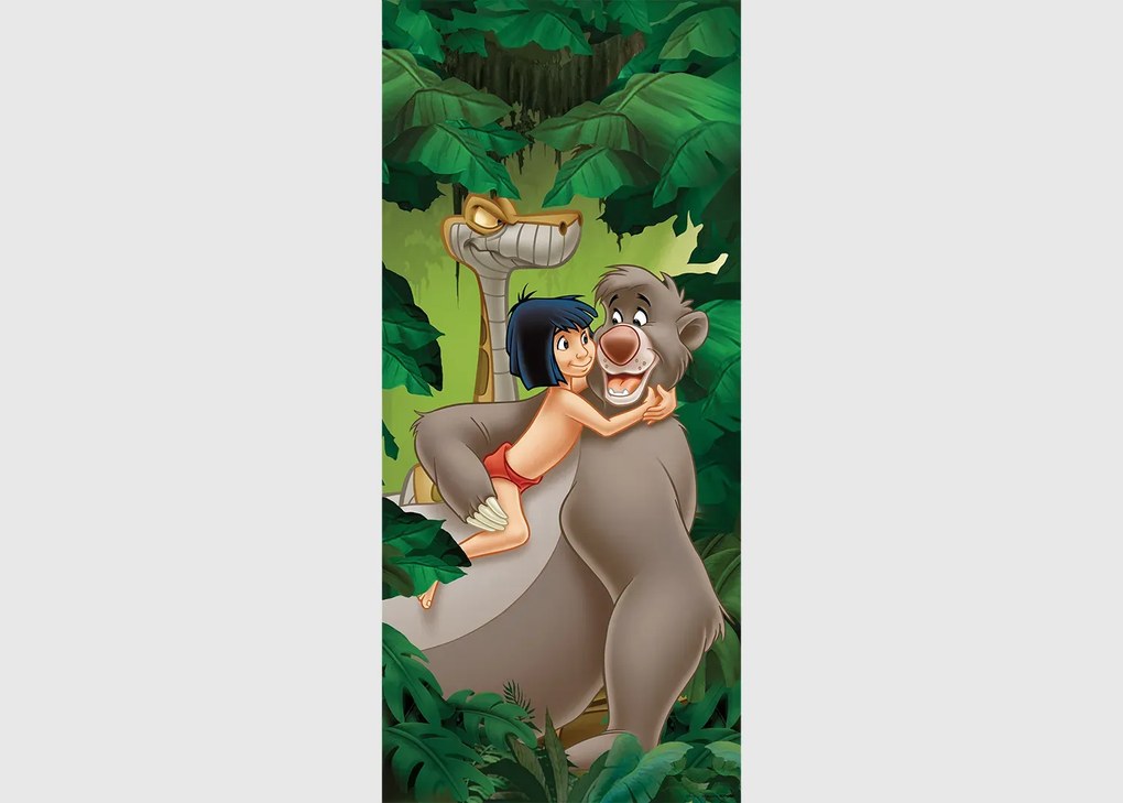 Dětská vliesová fototapeta na zed' Kniha Džunglí, Disney | 90 x 202 cm | DFTDNV 5474